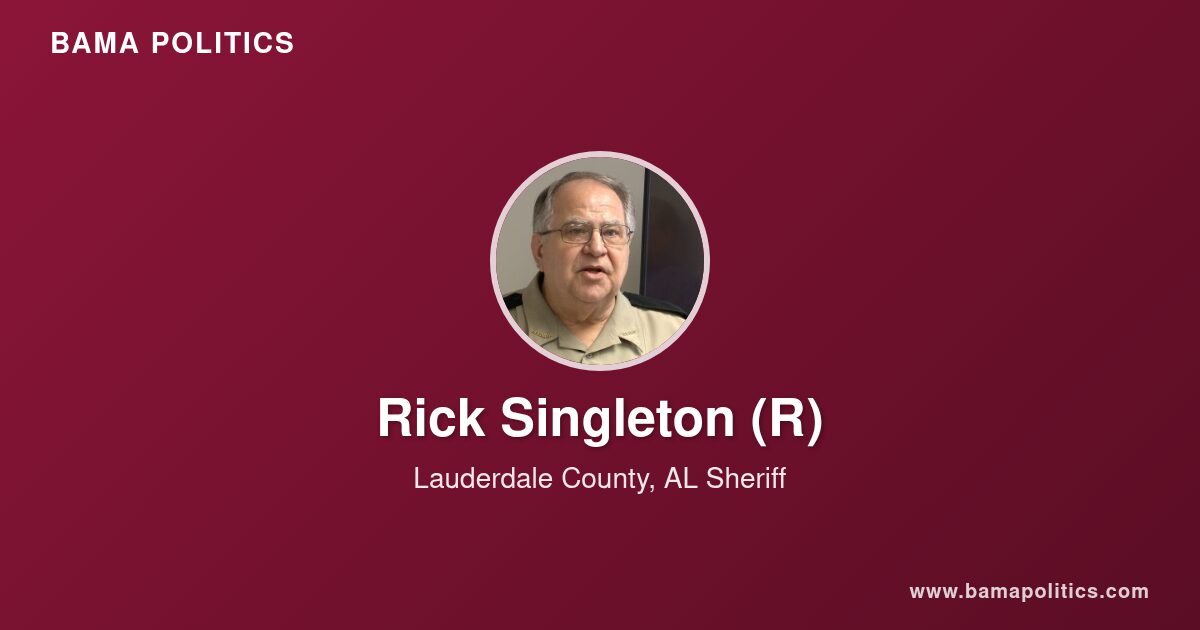 Rick Singleton, Sheriff of Lauderdale County, AL | Bama Politics