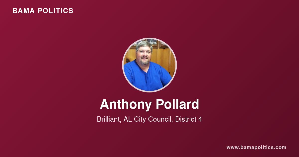 Anthony Pollard, Council Member of Brilliant, AL for District 4 | Bama ...
