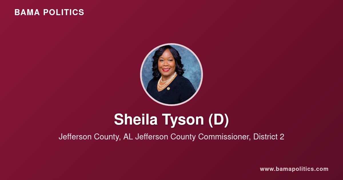Sheila Tyson, Commissioner of Jefferson County, AL for District 2 ...