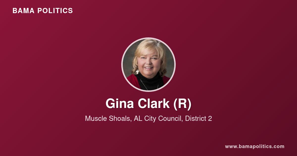 Gina Clark, Council Member of Muscle Shoals, AL for District 2 | Bama ...