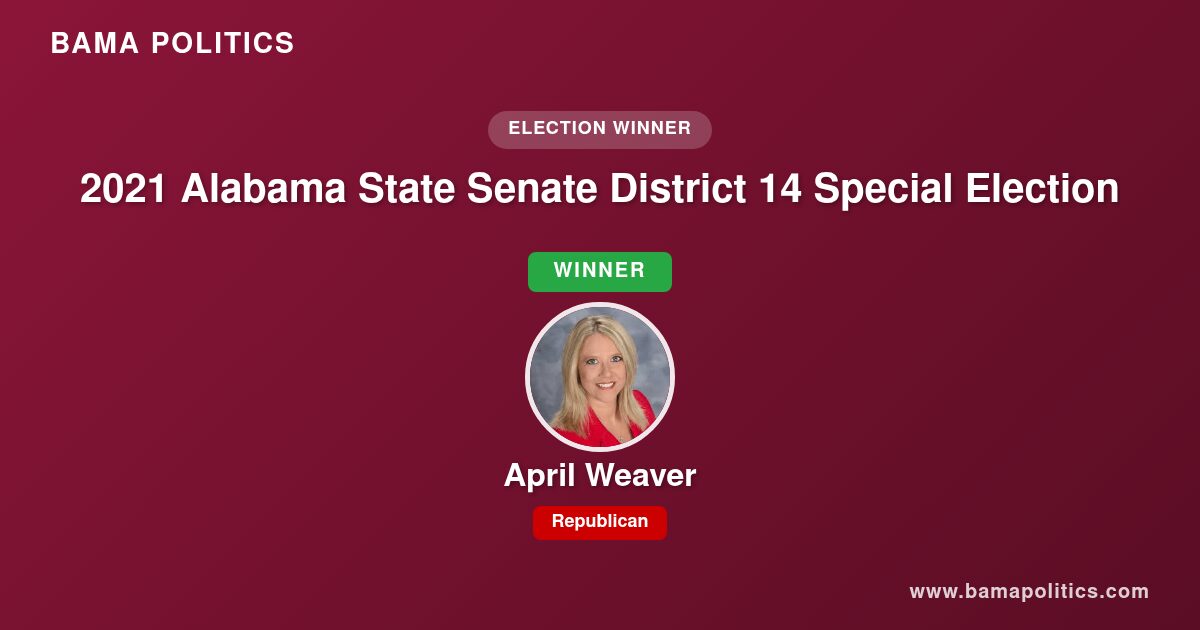 2021 Alabama State Senate District 14 Special Election Results | Bama ...