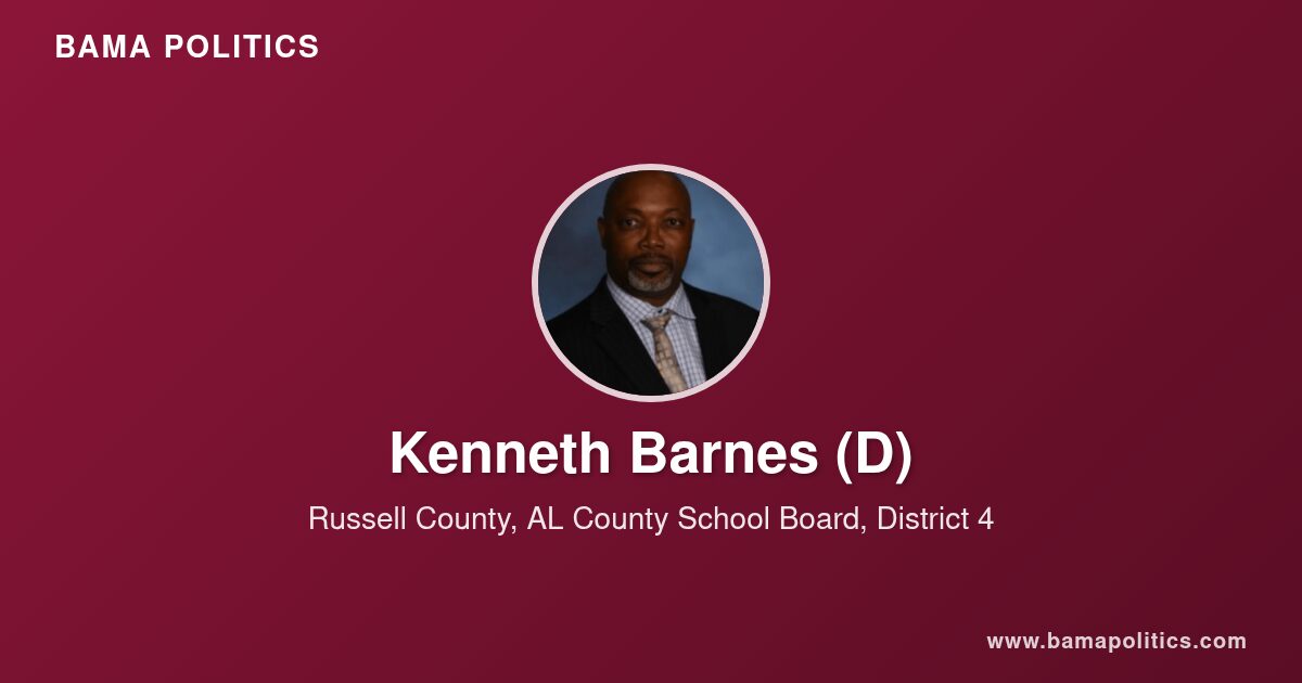 Kenneth Barnes, Board of Education Member of Russell County, AL for ...
