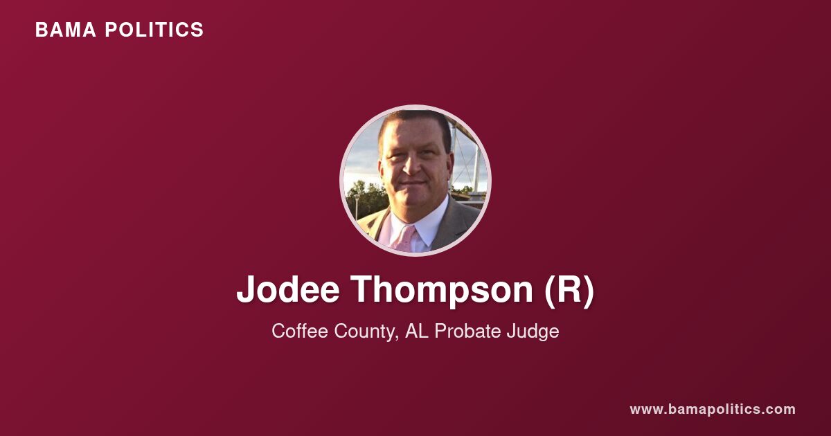 Jodee Thompson, Probate Judge of Coffee County, AL | Bama Politics