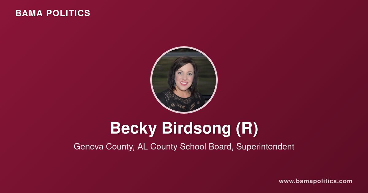 Becky Birdsong, Board of Education Member of Geneva County, AL for ...