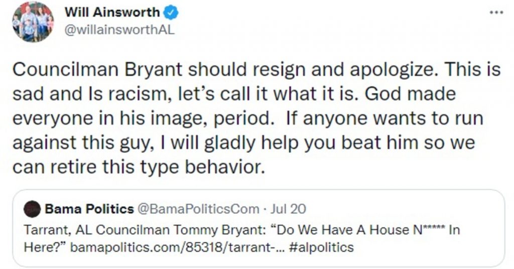 Alabama Lt Governor Ainsworth Calls For Resignation Of Tarrant Al