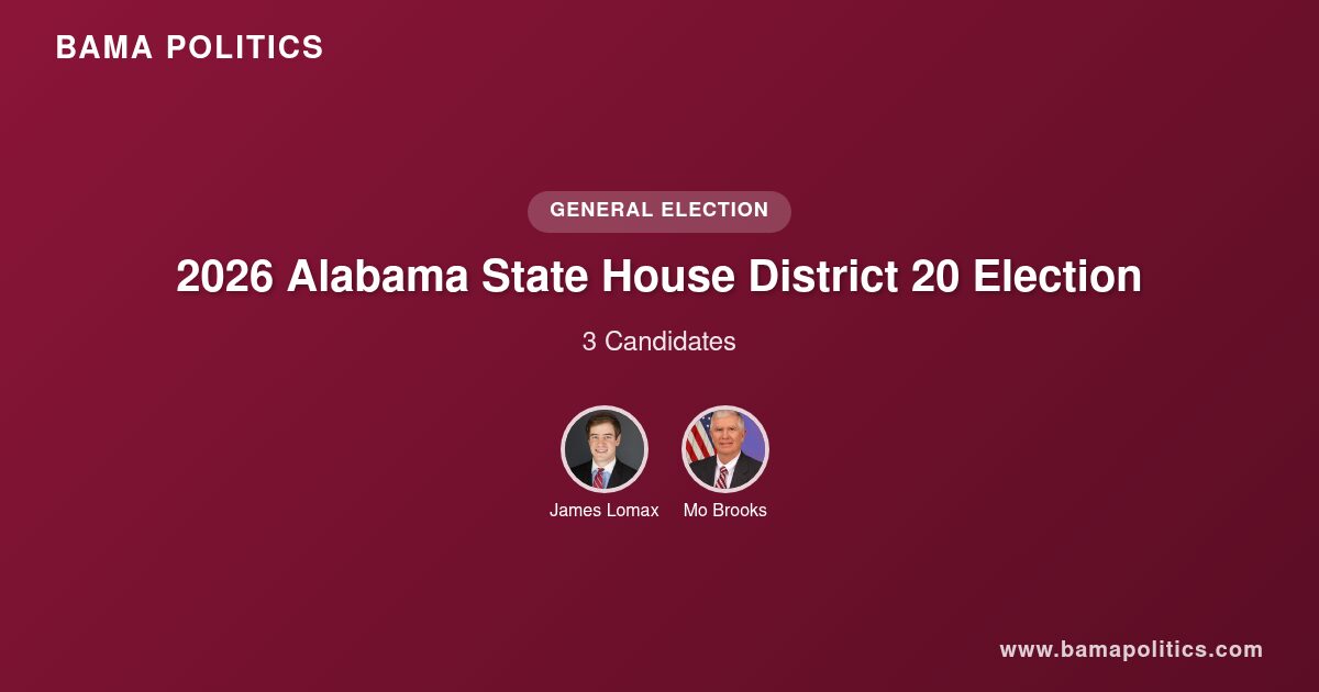 2026 Alabama State House District 20 Election Results | Bama Politics