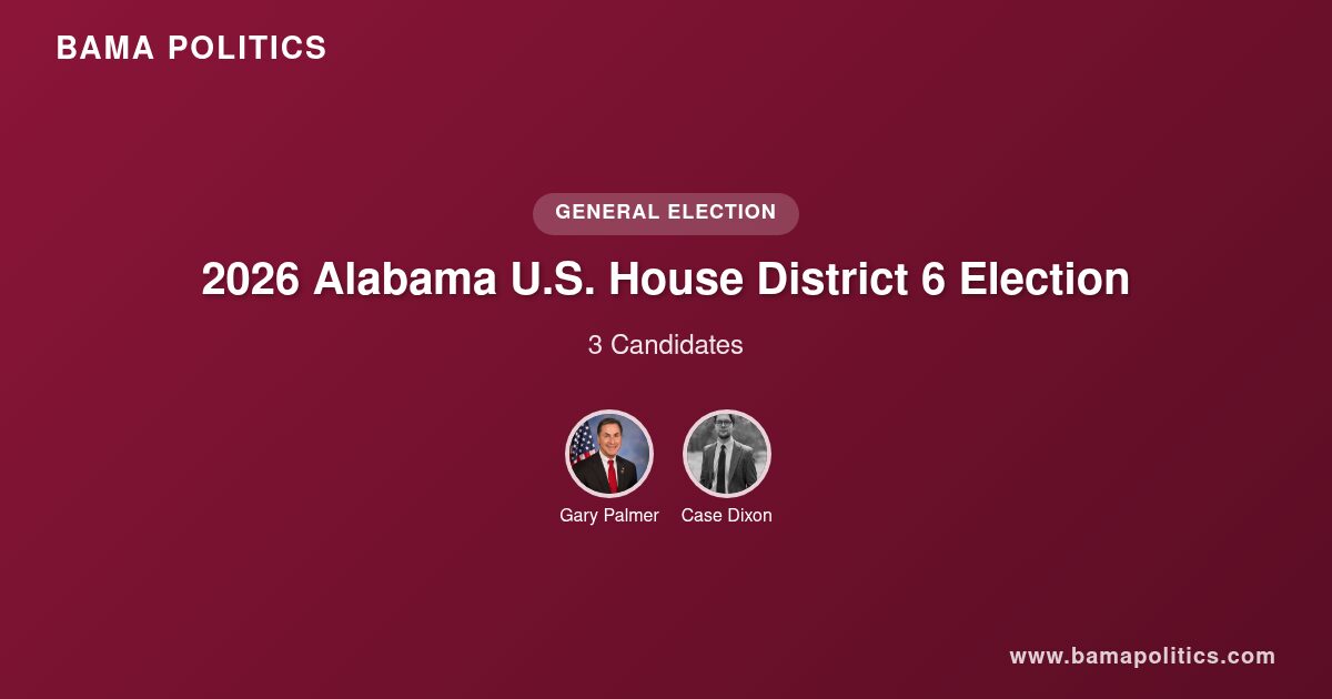 2026 Alabama U.S. House District 6 Election Results | Bama Politics